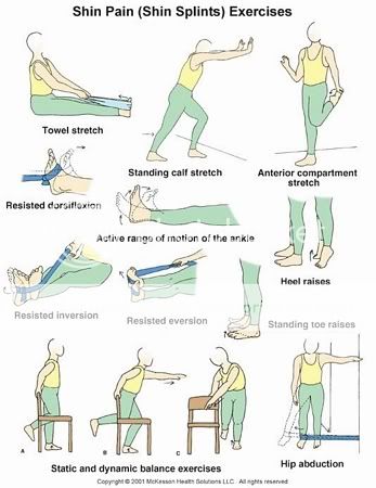 Stretches for shin splints